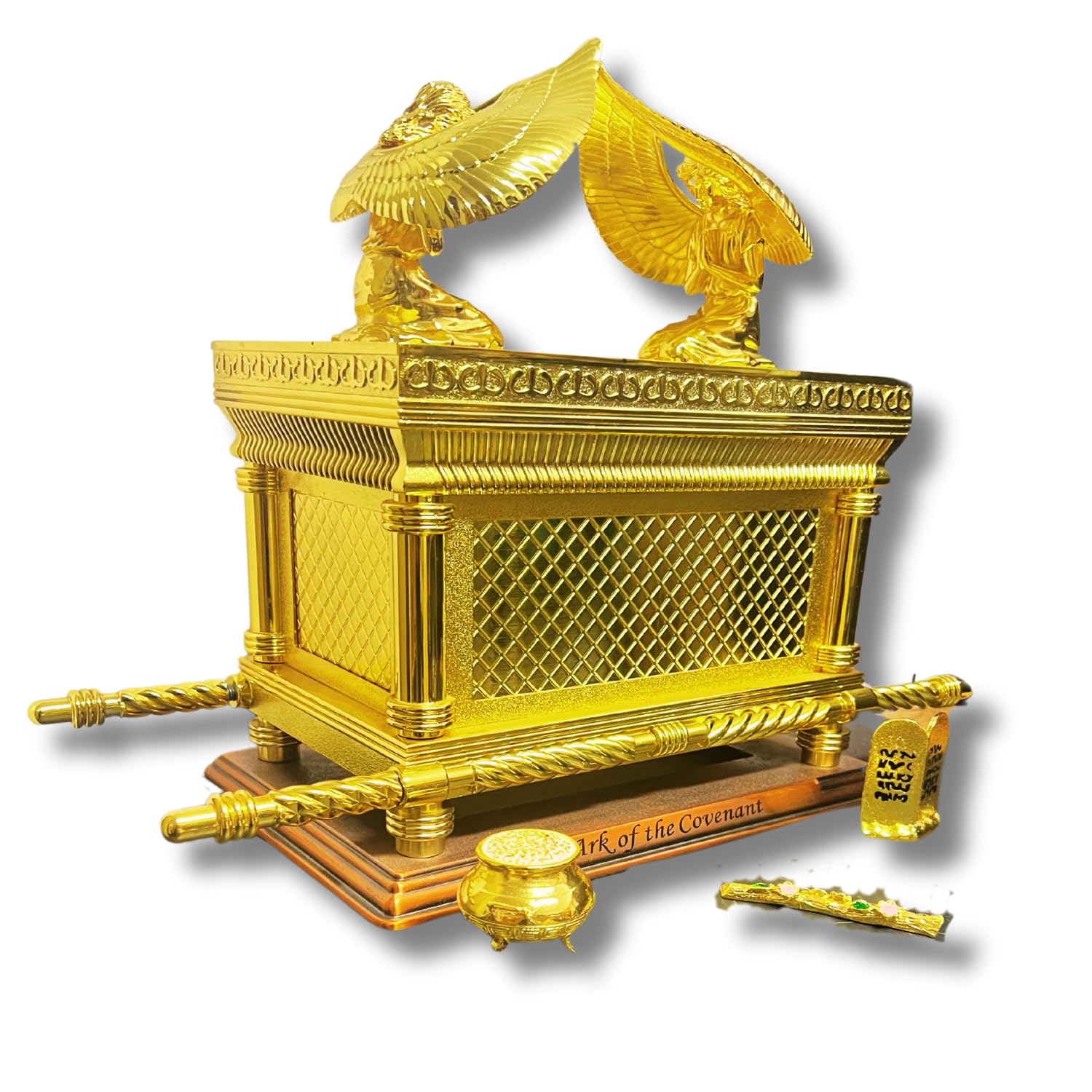 Amazon.com: 3 ARCHES USA The Ark of The Covenant Model Gold Plated ...