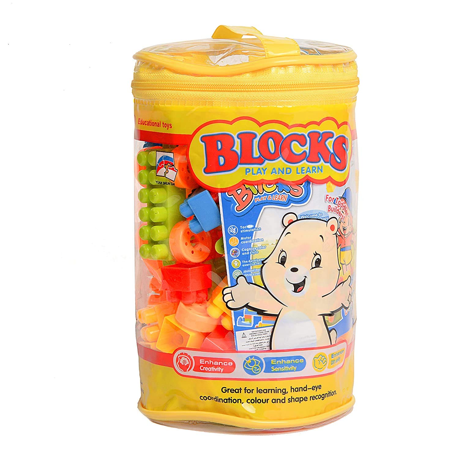 Buy MATZO Plastic Bag Blocks Toy, Multicolour, 3+ Years, 55 Pcs ...