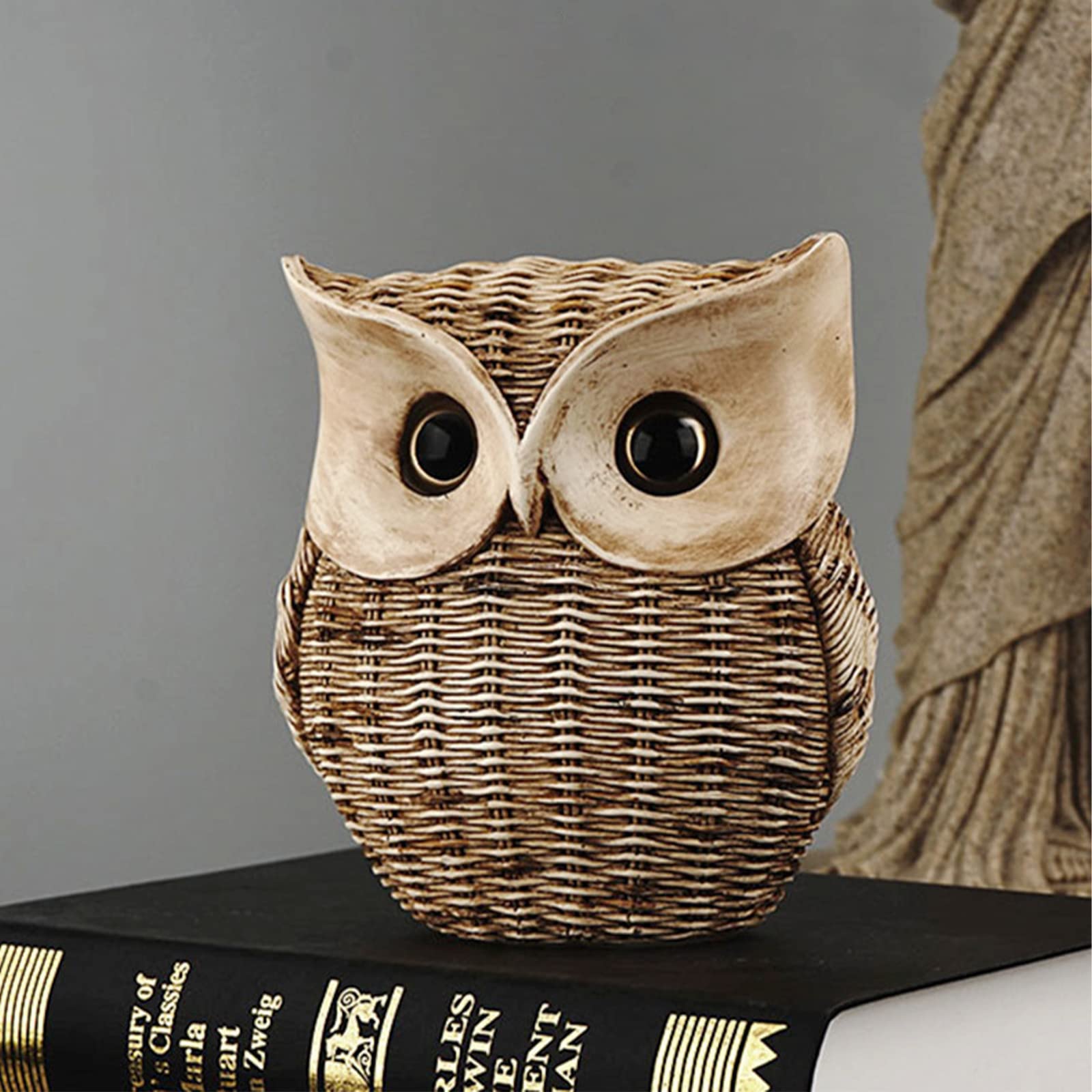 Amazon.com: RXMORI Rattan Owl Handicraft Ornaments, Simulation Owl ...