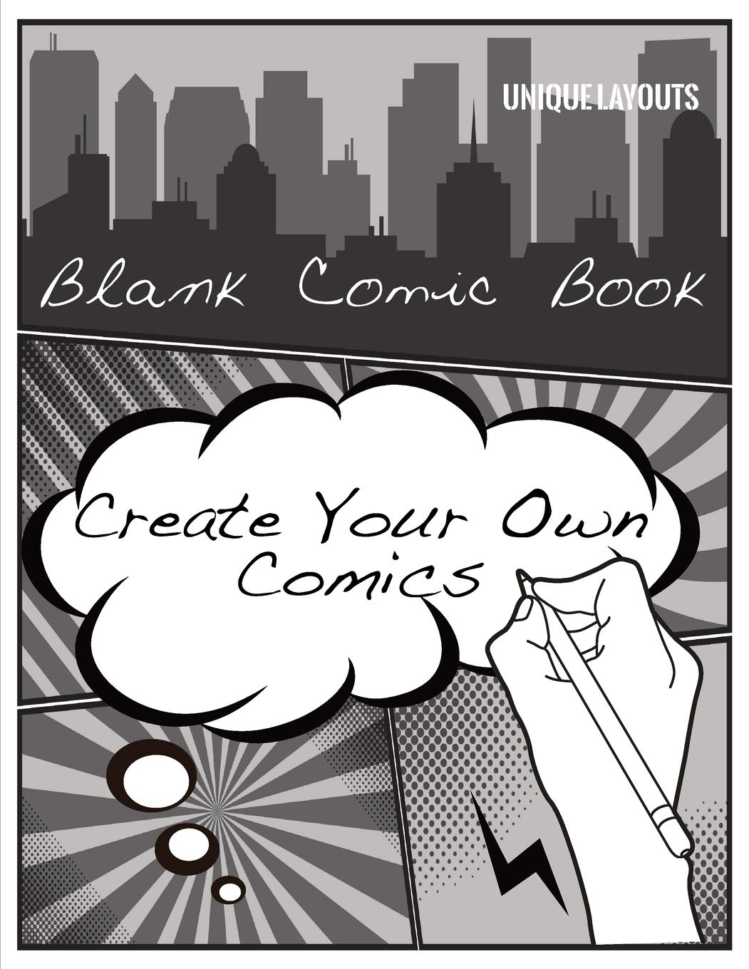 Buy Blank Comic Book Unique Layouts: Create your own comic strip with ...