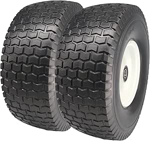 Amazon.com: Set of 2 13x5.00-6 Tire and Wheel with 3/4 & 5/8 Bearings, 3” Hub Flat Free Lawn ...