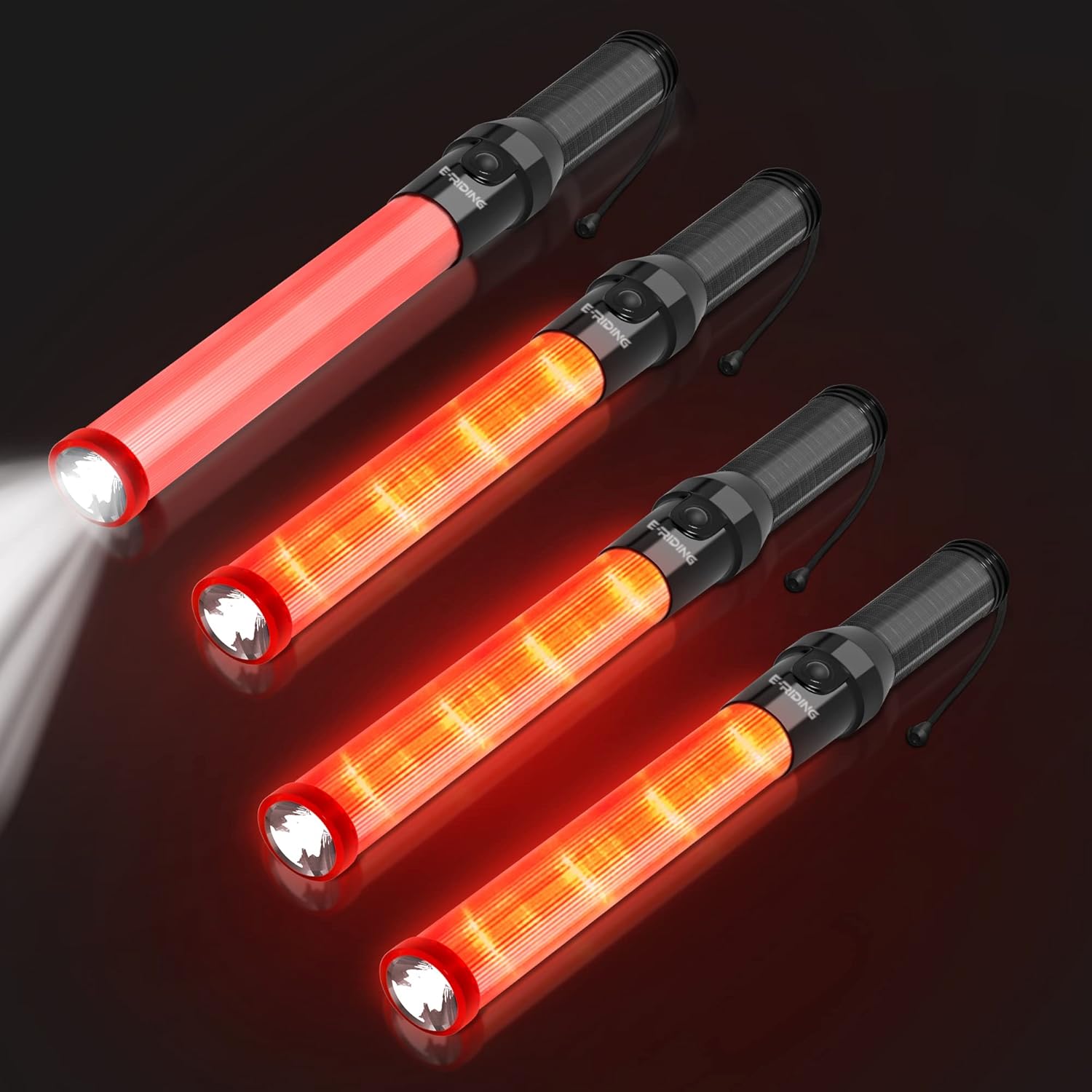 Amazon.com: E-riding 4 Pieces 16 Inch Signal Traffic Wand, Traffic ...