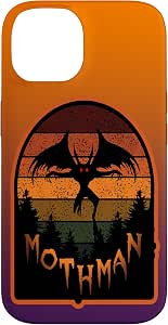 Amazon.com: Cryptid Vintage Orange Mothman Folklore Case for iPhone 14 ...