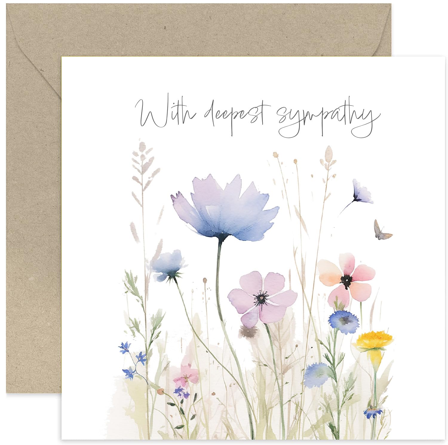 Old English Co. 'With Deepest Sympathy' Condolences Greeting Card for ...