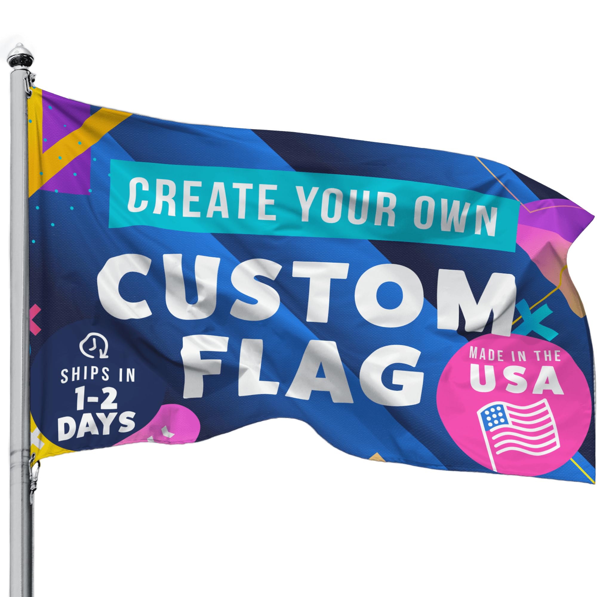 Amazon.com: Create Your Own Custom Flag - Personalized Outdoor and Indoor Banner for Business ...