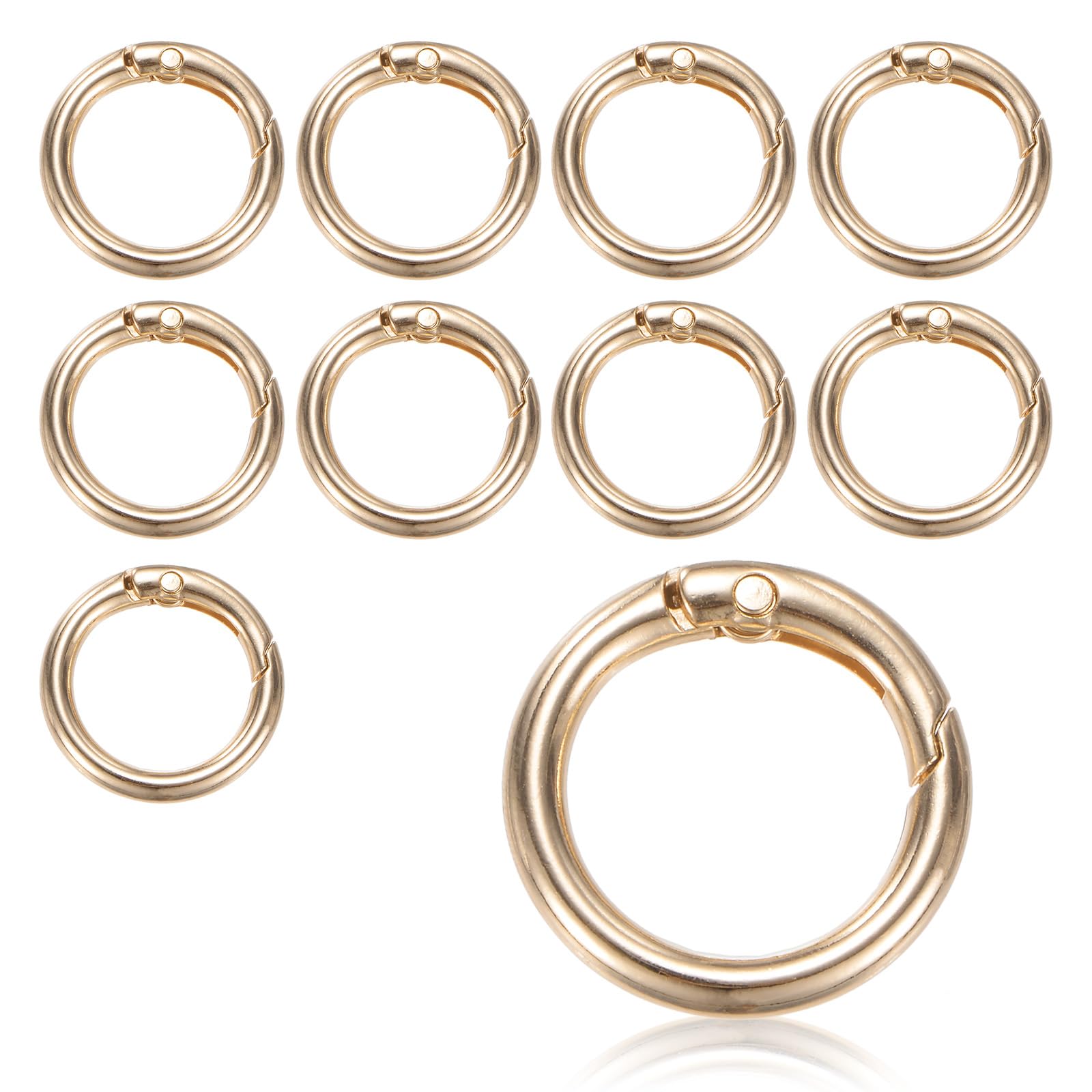 Amazon.com: M METERXITY 10-Pack Spring O Rings, Rustproof Alloy Round ...