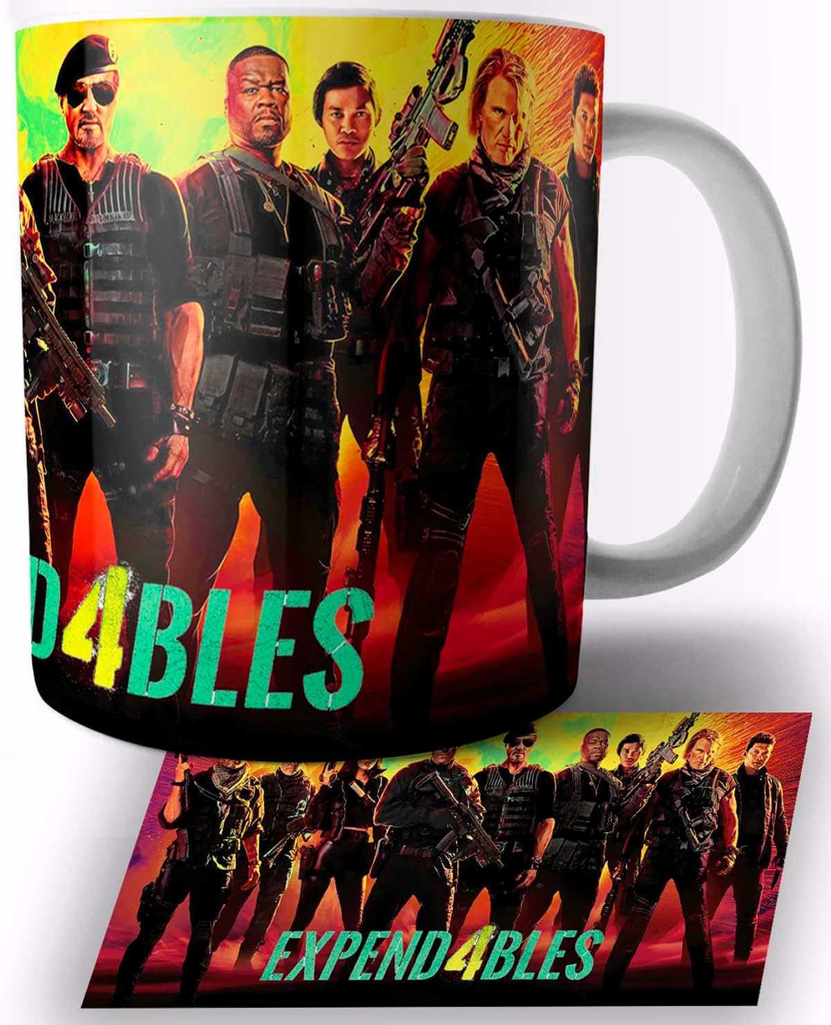 Expendables Expend4bles Sylvester Stallone Keramik Becher 325ml Tasse ...