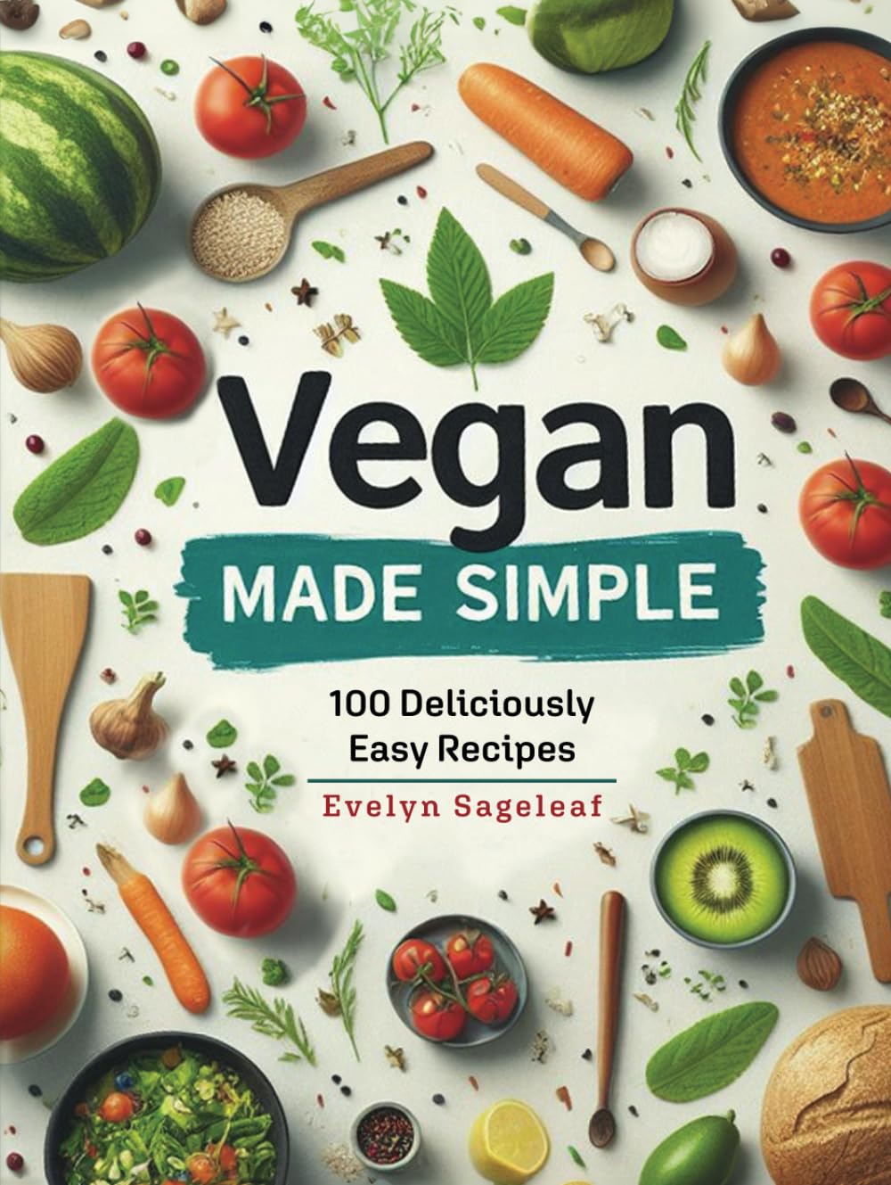 Vegan Made Simple: 100 Deliciously Easy Recipes: Sageleaf, Evelyn ...