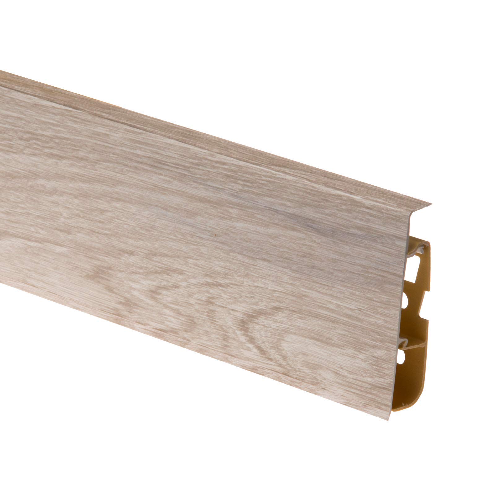 PVC 2.5m SKIRTING Board Cable Cover Flexible Edges Floor-Wall Cover Gap ...