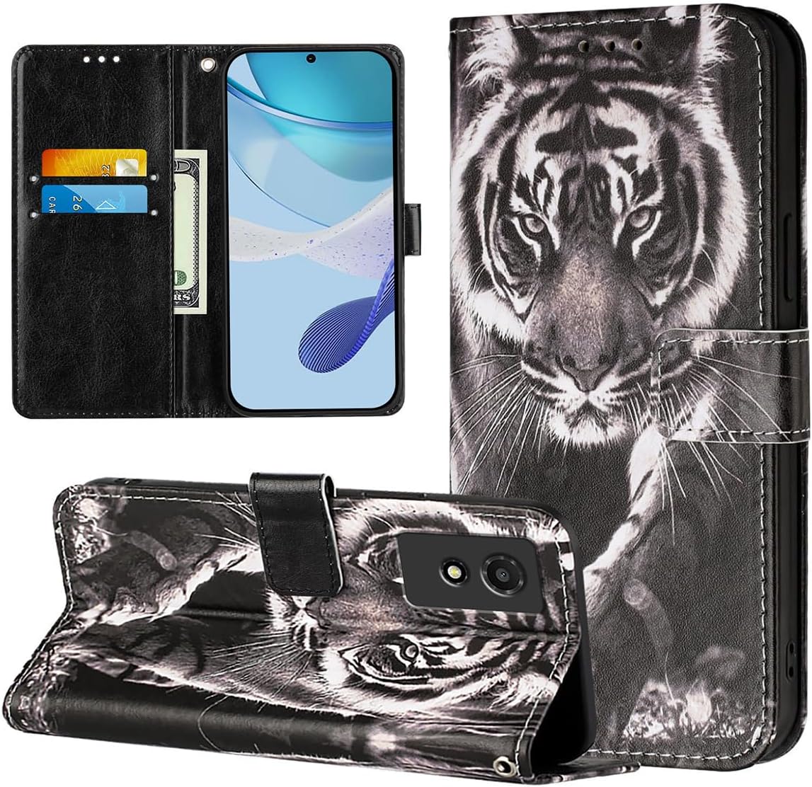 Case for TCL 501, Flip Wallet Phone Case Colour Pattern Shockproof PU ...