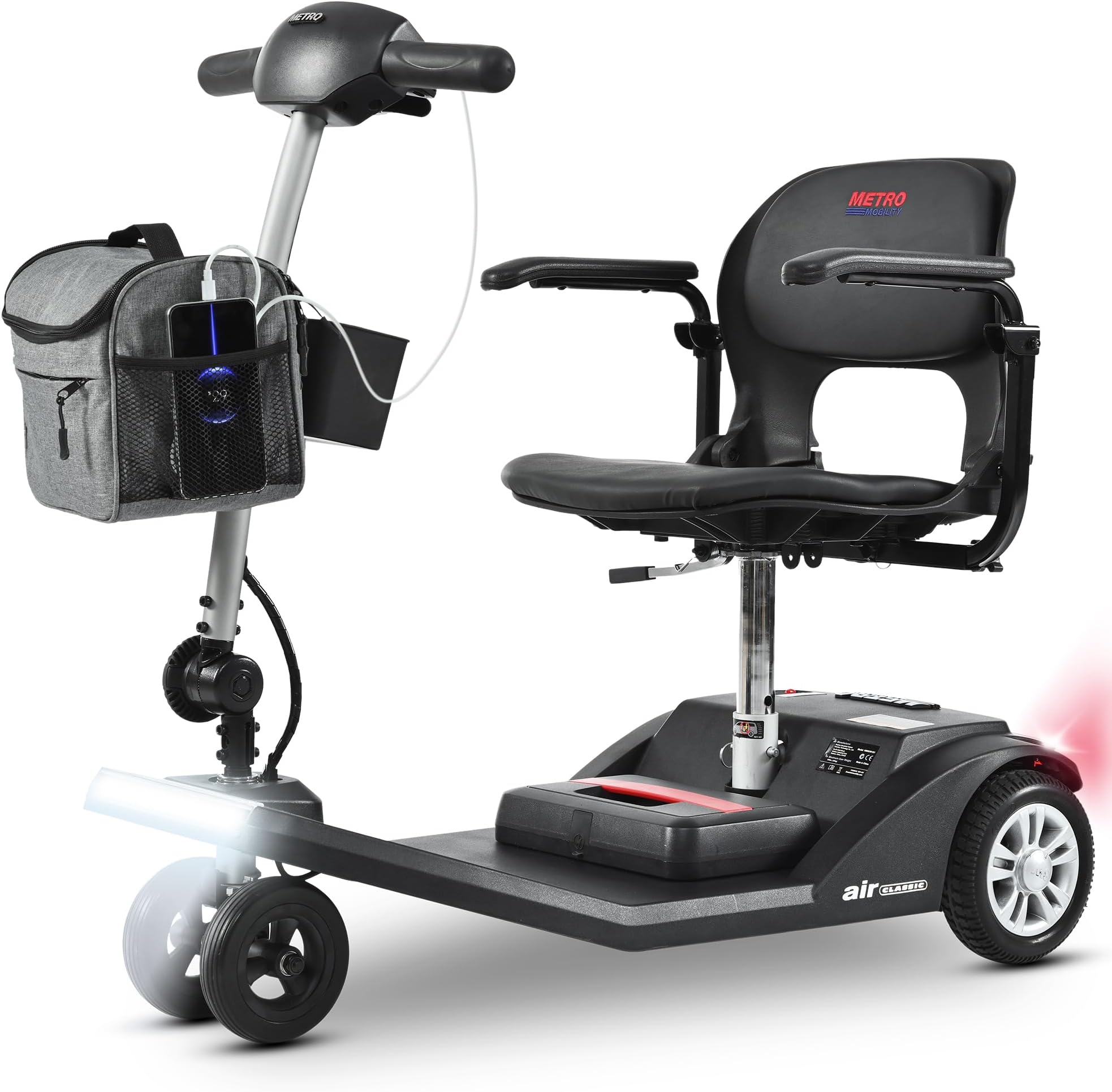 Amazon.com: Pride Mobility Go-Go Carbon Travel Lightweight 39 Lbs Foldable Mobility Scooter | up ...