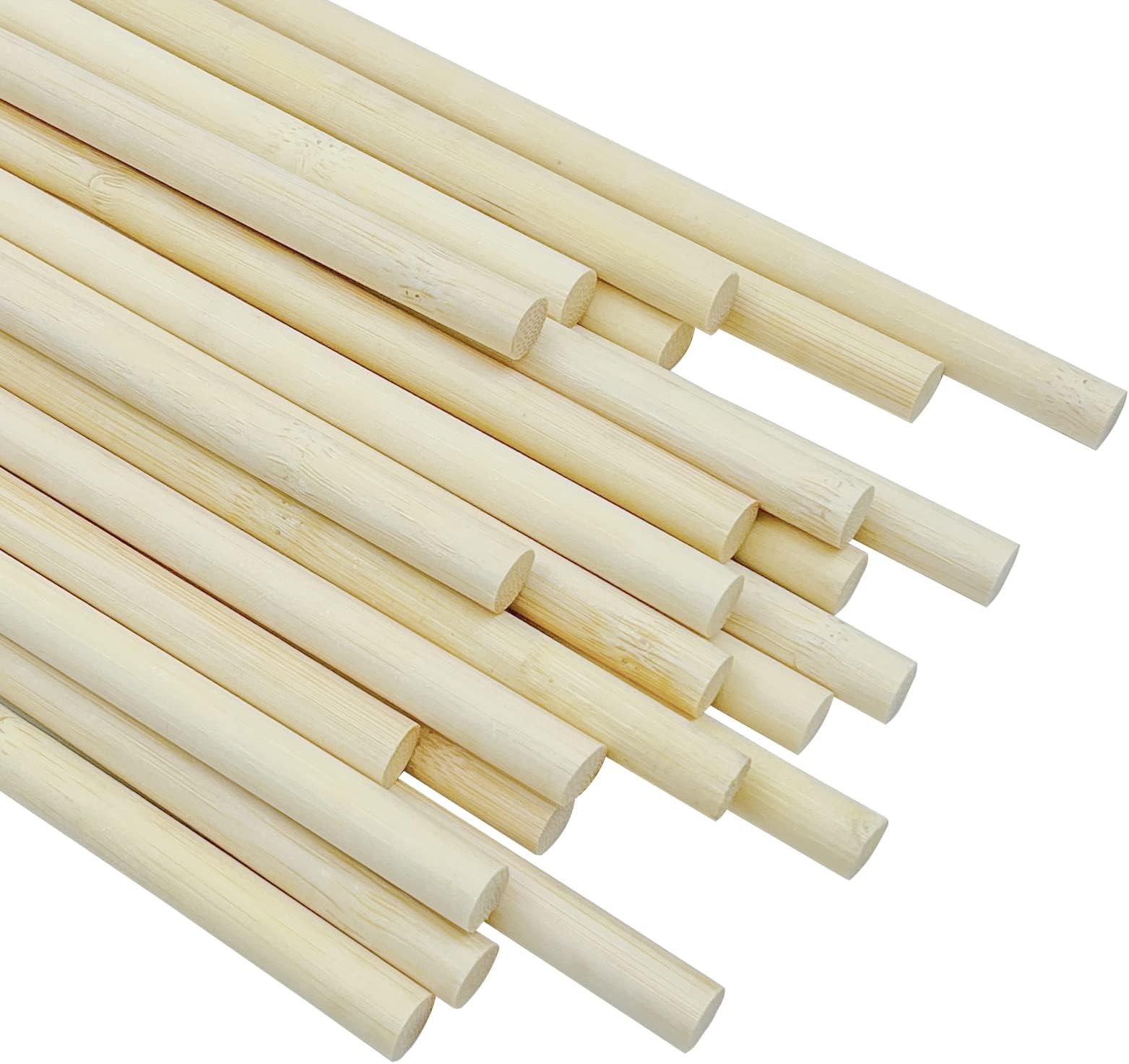 100Pcs Square Dowel Sticks 30cm x 5mm, Natural Wood Square Dowel Rods ...