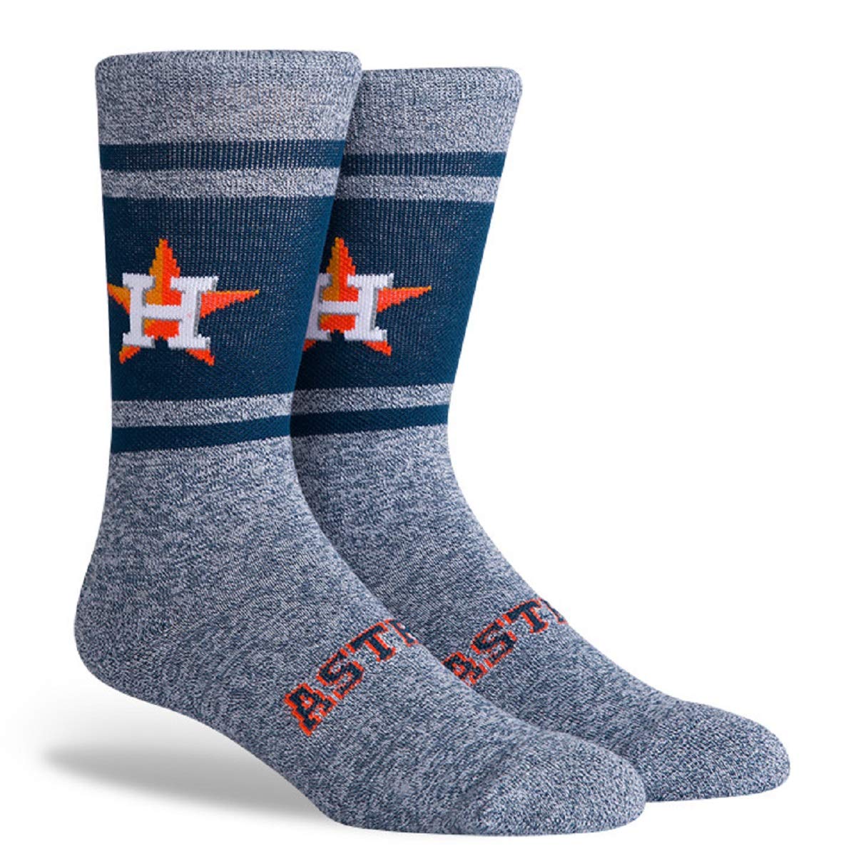 PKWY Unisex 1-Pack Astros Crew Socks (Astros Varsity Crew, m) : Amazon ...