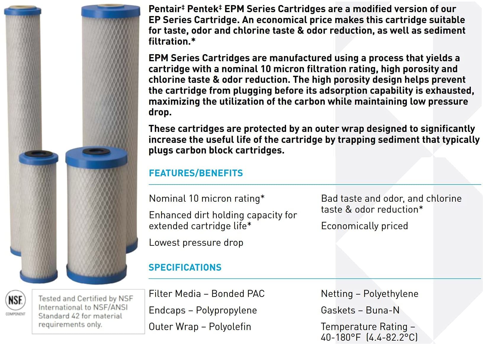 Snapklik.com : Pentair Pentek EPM-20BB Big Blue Carbon Water Filter ...
