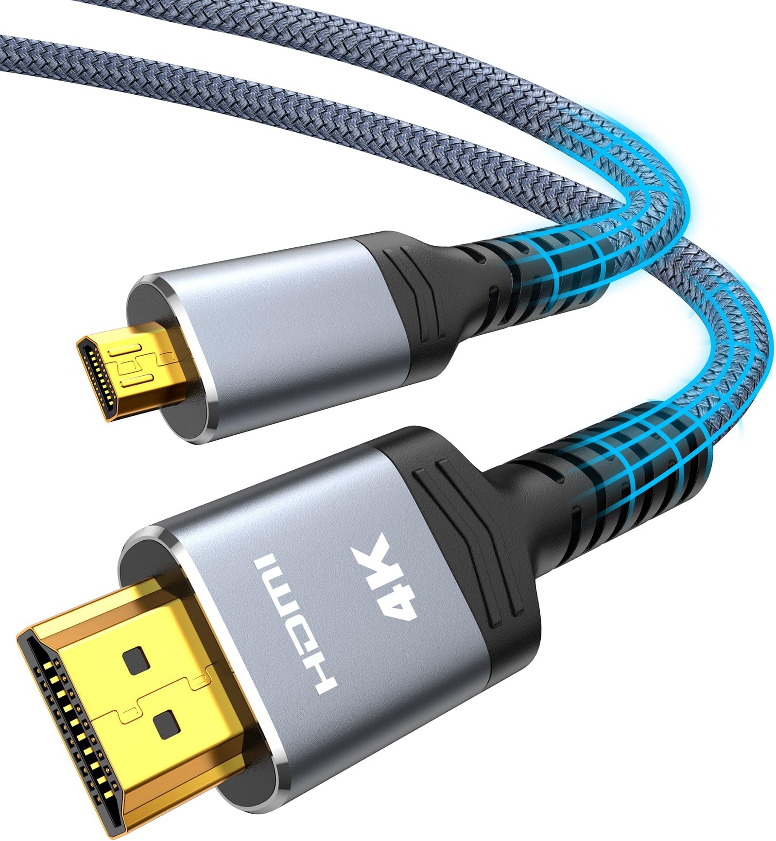 Amazon.com: Amazon Basics High-Speed 4K Micro HDMI to HDMI Cable with ...