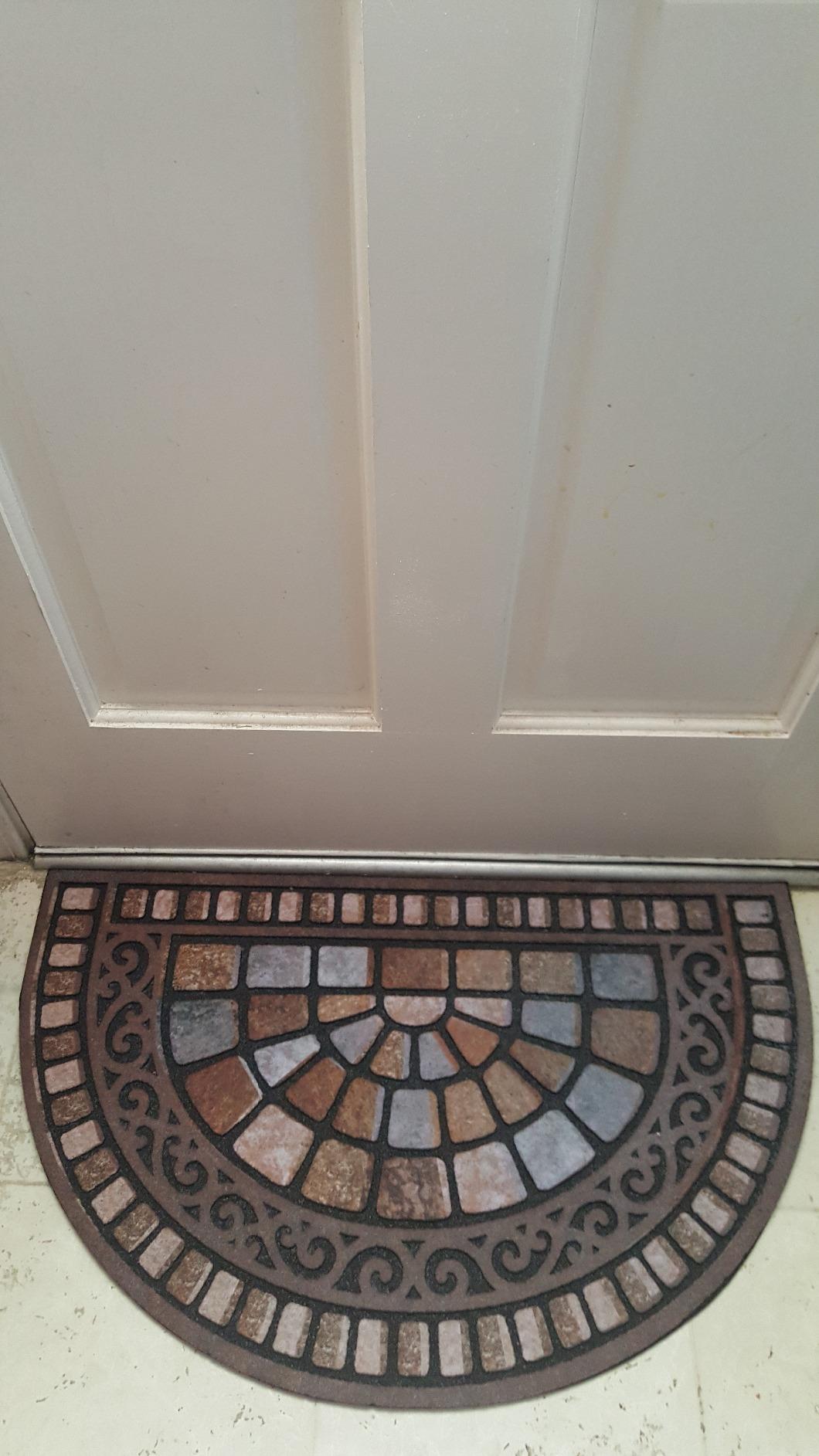 Amazon.com: Trafficmaster Half Round Stone 18 in. x 30 in. Door Mat ...