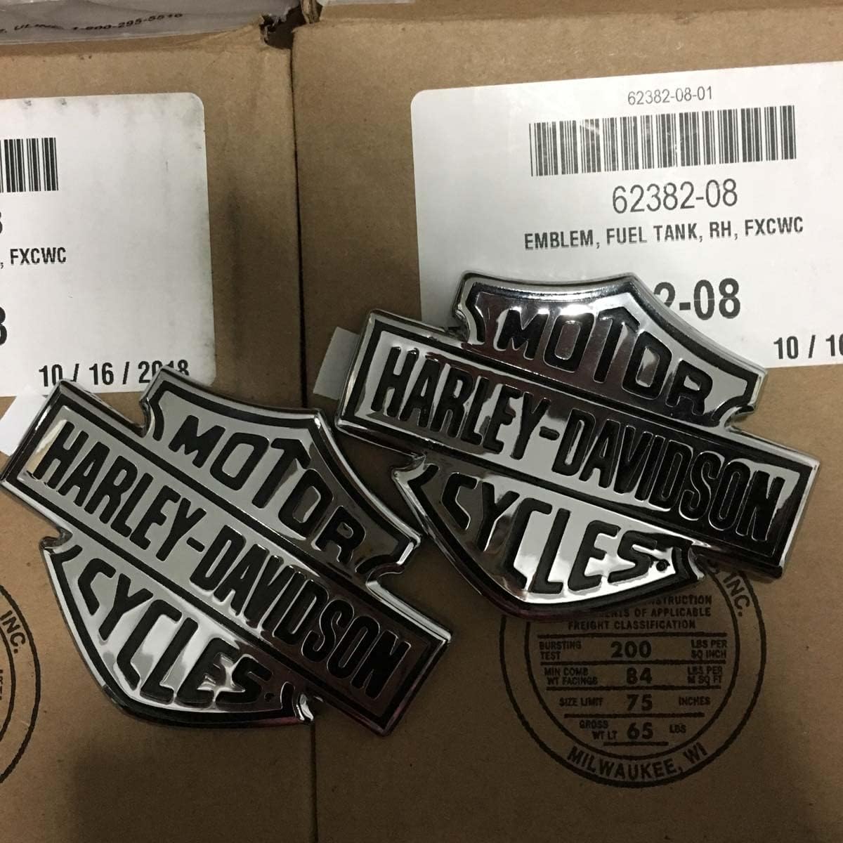 Amazon.com: Gas Fuel Tank Emblems Nameplates Decal Badges Medallions ...