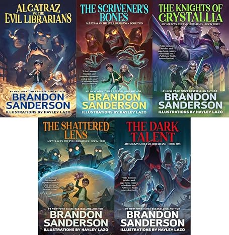 Alcatraz vs. the Evil Librarians 5 book set: Brandon Sanderson, Hayley ...