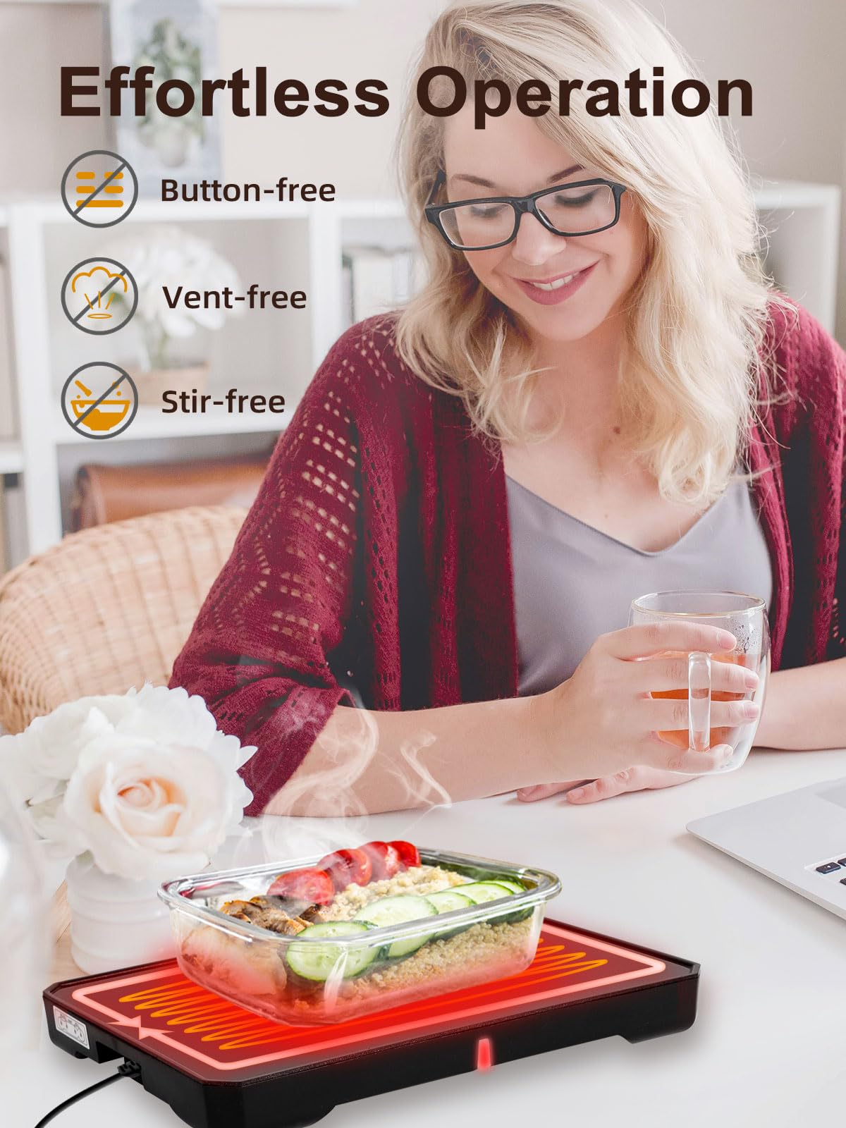 Snapklik.com : SOHIDA Portable Heated Lunch Box, 12V/24V/110V ...