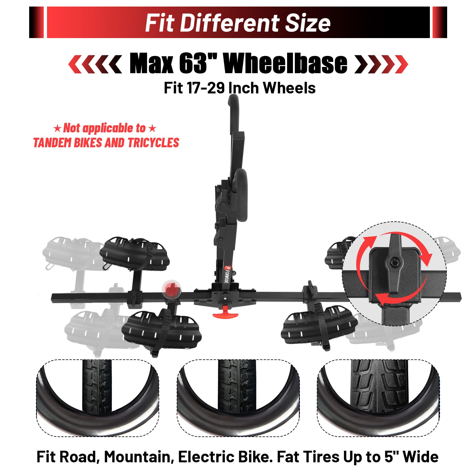 Tandem Bike Rack Hitch Mount