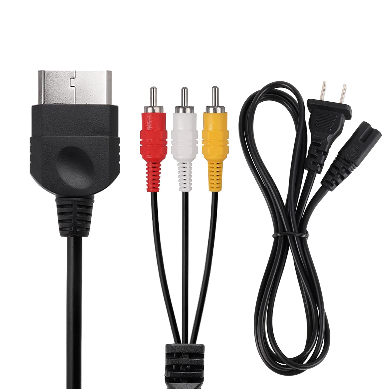 Amazon.com: Power Cord and AV Cable for Xbox, 2 Prong Power Supply ...