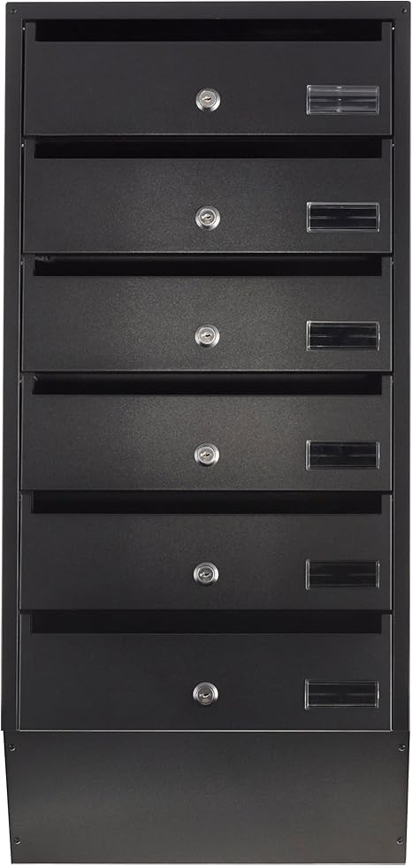 Safes UK Multi-Occupancy Mailbox - Apartment Letter Box with Name Plate ...