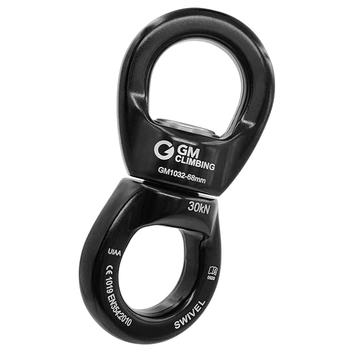 Buy GM CLIMBING 30kN Micro Rotator Climbing Rope Swivel Device Spinner ...
