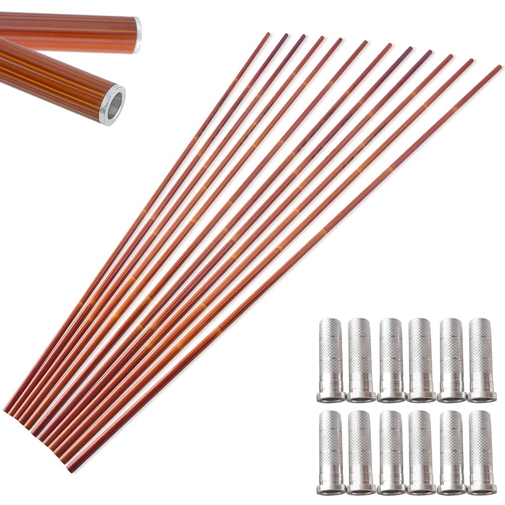 Buy SHARROW 12/24 Pcs 30 Inch Archery Carbon Arrow Shaft Spine 500 ...