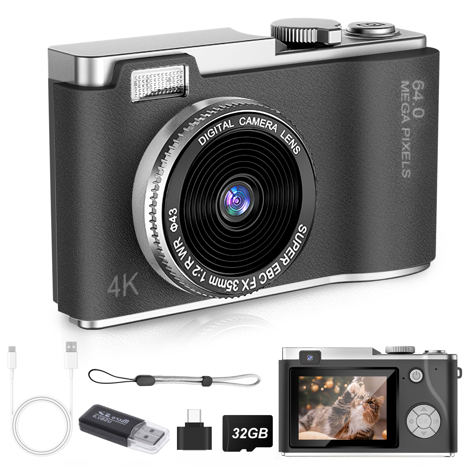 Amazon.com : Riokko Kids Digital Camera, Video Camera Christmas ...