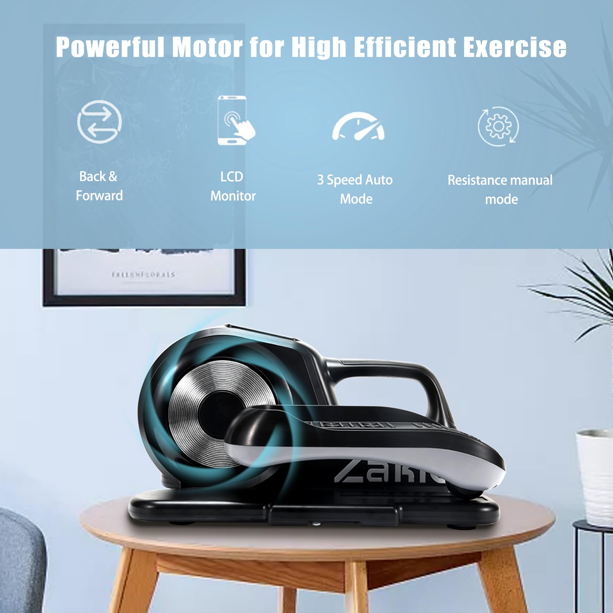 Snapklik.com : Under Desk Elliptical Machine, Ellipse Leg Exerciser W ...