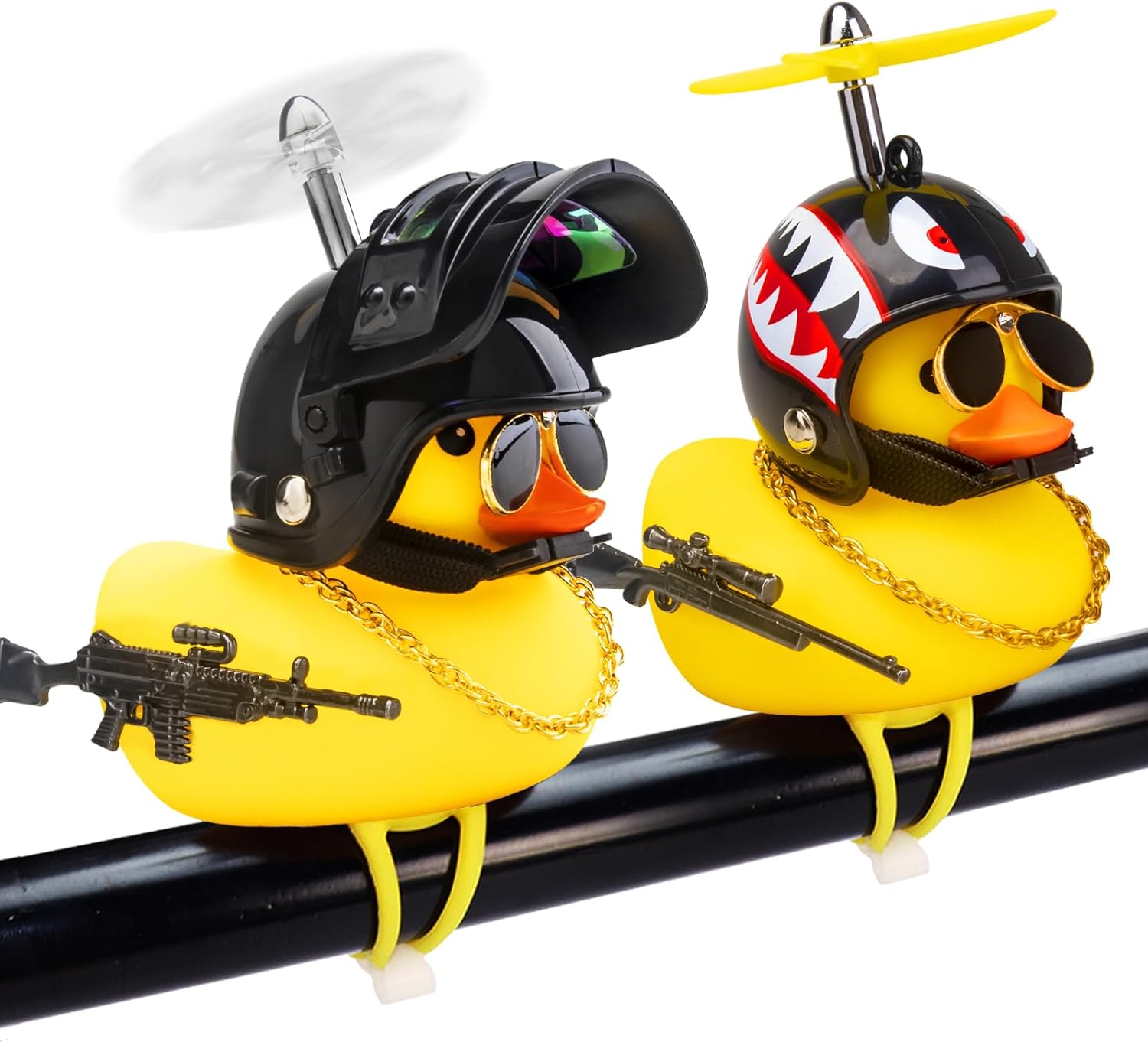Amazon.com : wonuu 2Pcs Car Rubber Duck for Dashboard Decorations with ...
