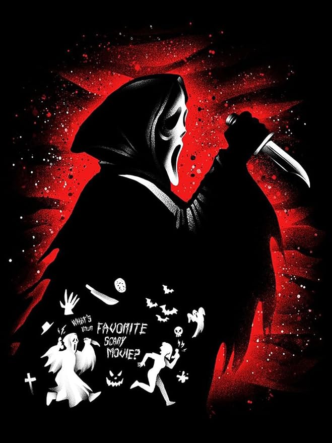 HUANNY DIY Diamond Painting Ghostface Diamond Art Scream, 5D Full Drill ...