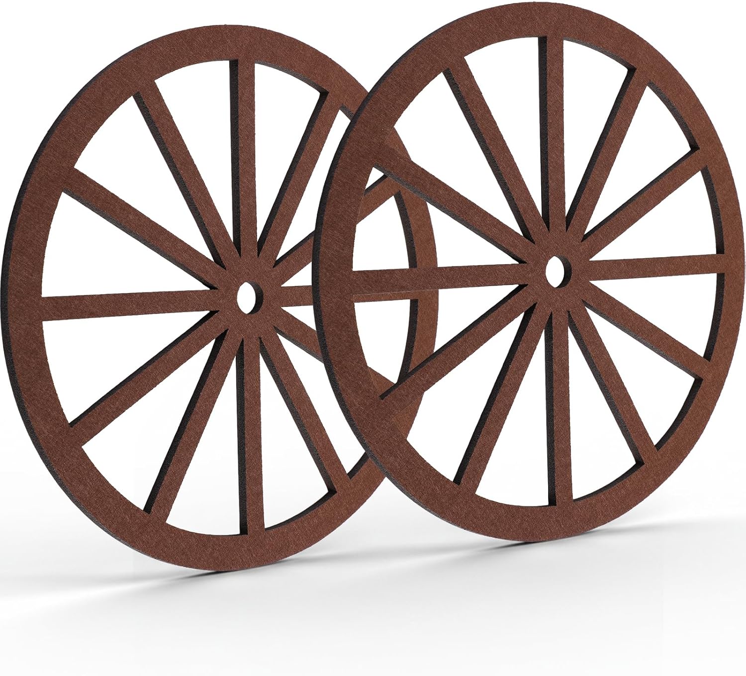 Amazon.com: Boao 2 Pcs Wagon Wheel Decorations Felt Wagon Wheel Cutouts ...