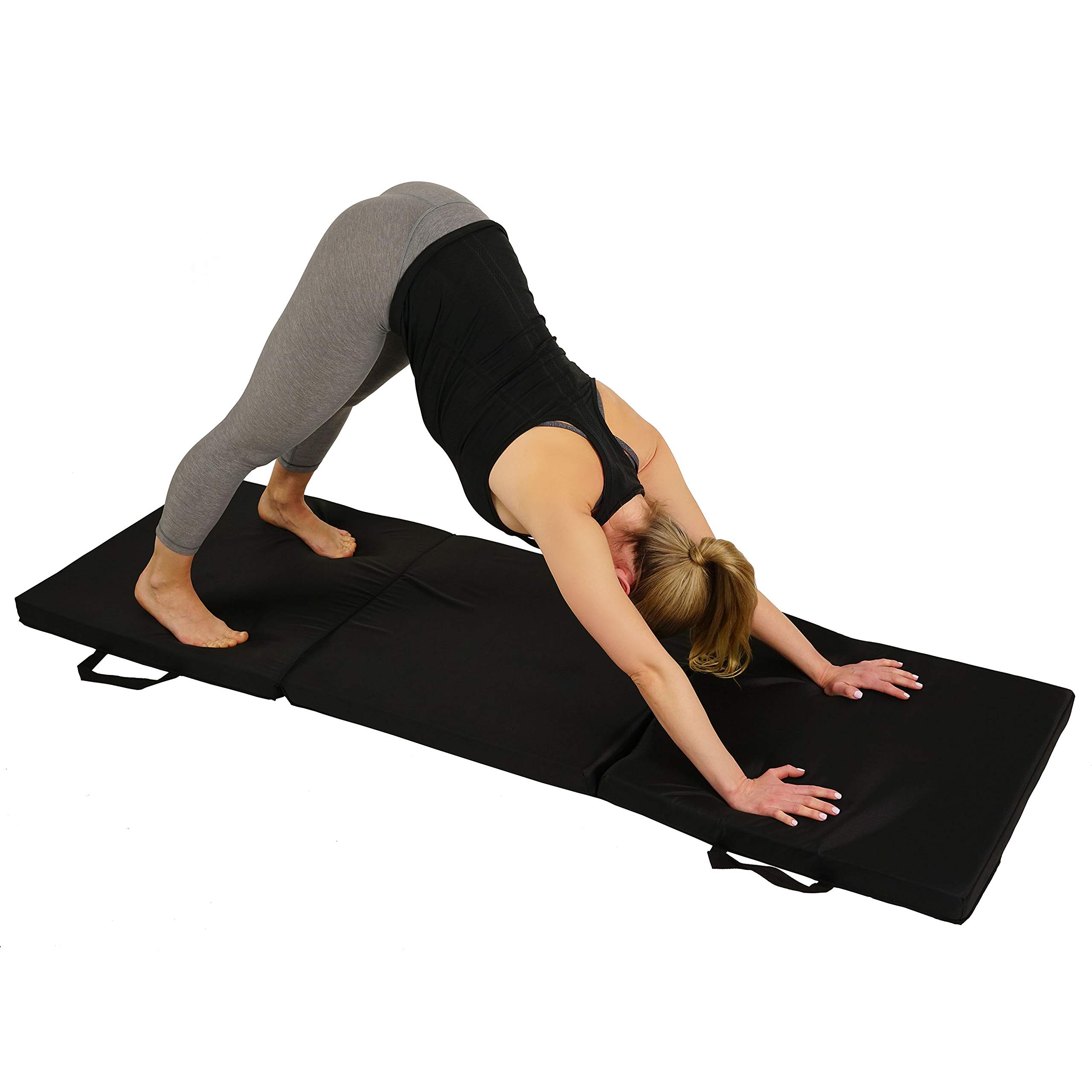 Sunny Health & Fitness Folding Gymnastics Exercise Mat - Extra Thick ...