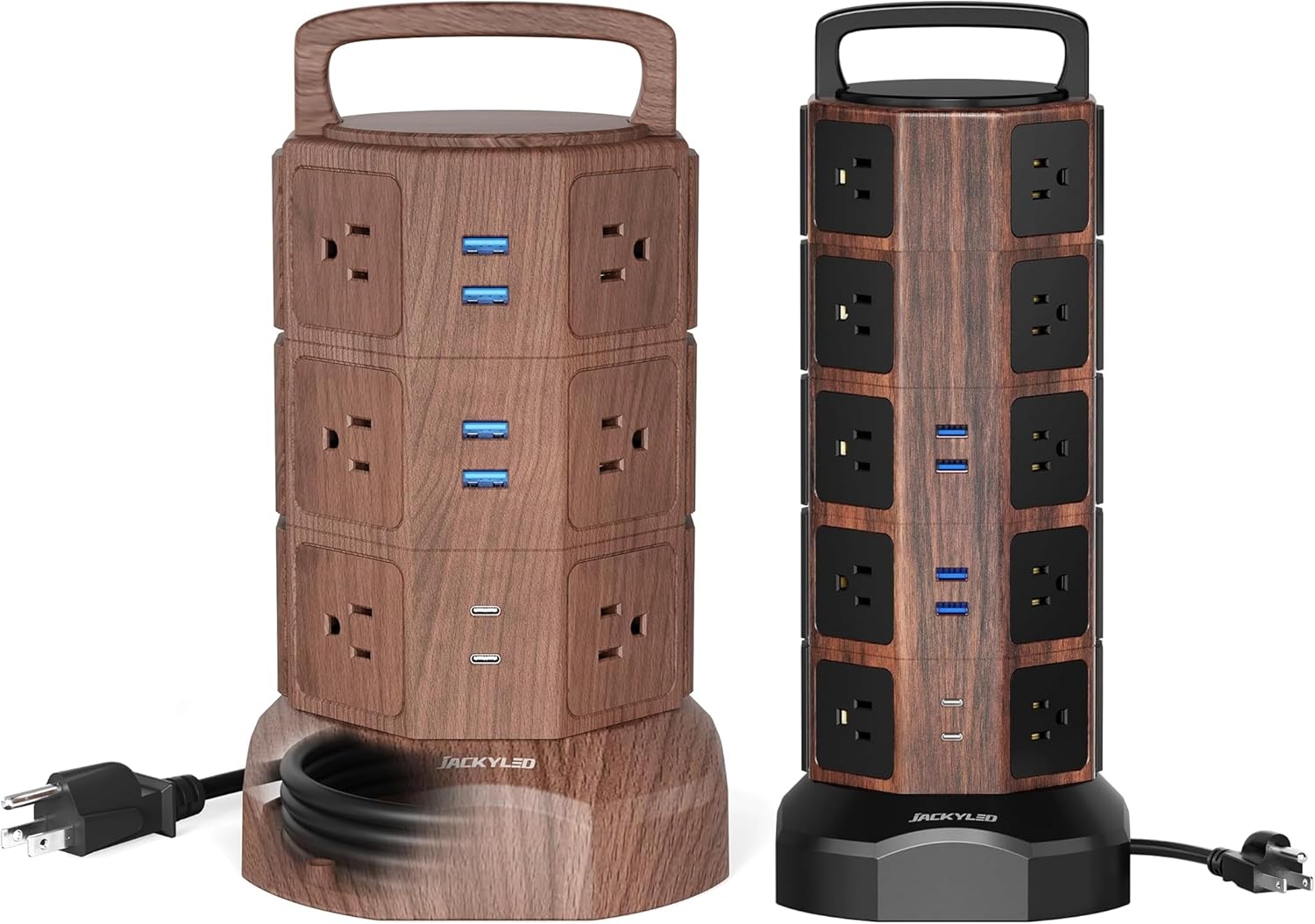 Amazon.com: JACKYLED Power Strip Tower Surge Protector with 6.5ft ...