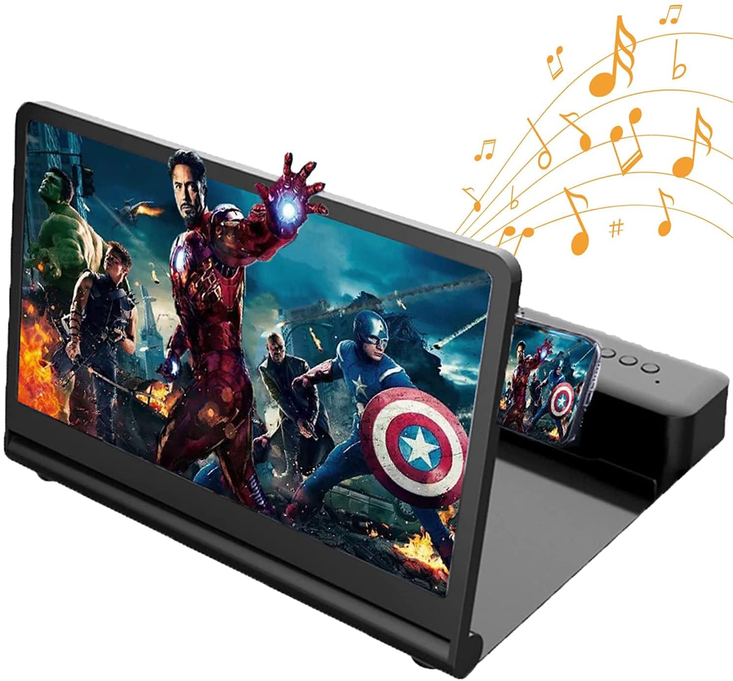 FKU F12 Screen Magnifier for Cell Phone with Bluetooth Speaker ...