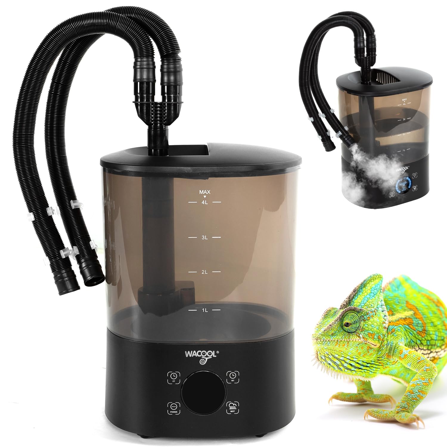 Amazon.com: WACOOL Upgraded No Leak Digital Timing Reptile Fogger, 4L ...