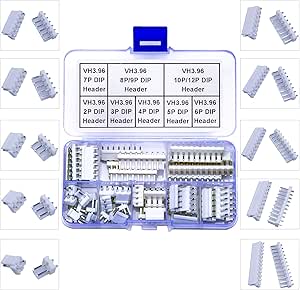 Amazon.com: Kidisoii JST Connector Kit, VH3.96 DIP Header Jst 3.96mm Pitch IC Socket Plugs ...