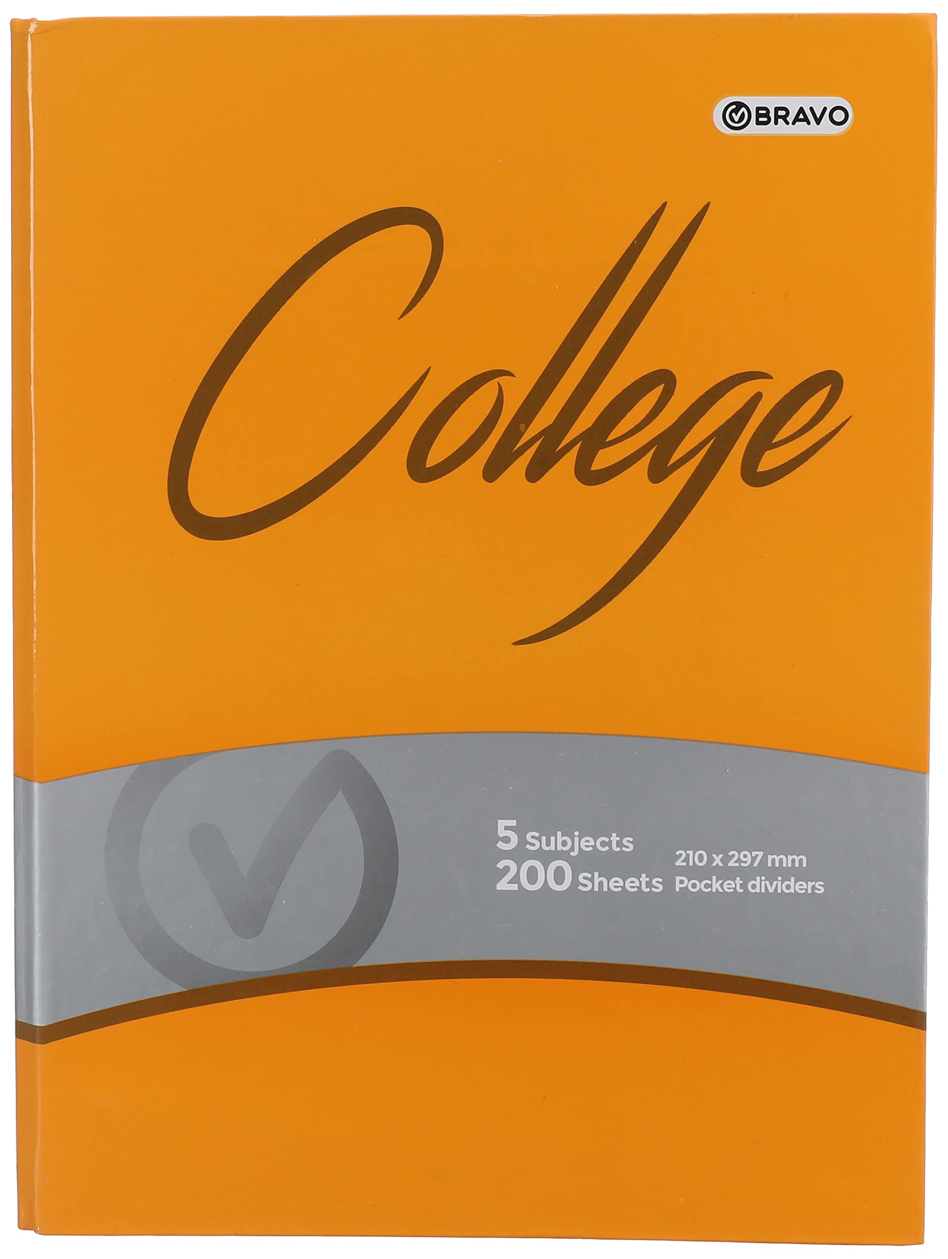 Bravo college note book a4-200 sheets - orange: Buy Online at Best ...