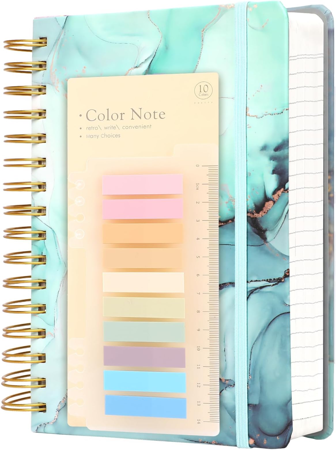 Amazon.com : Ddaowanx Hardcover Spiral Notebook, College Ruled Notebook ...