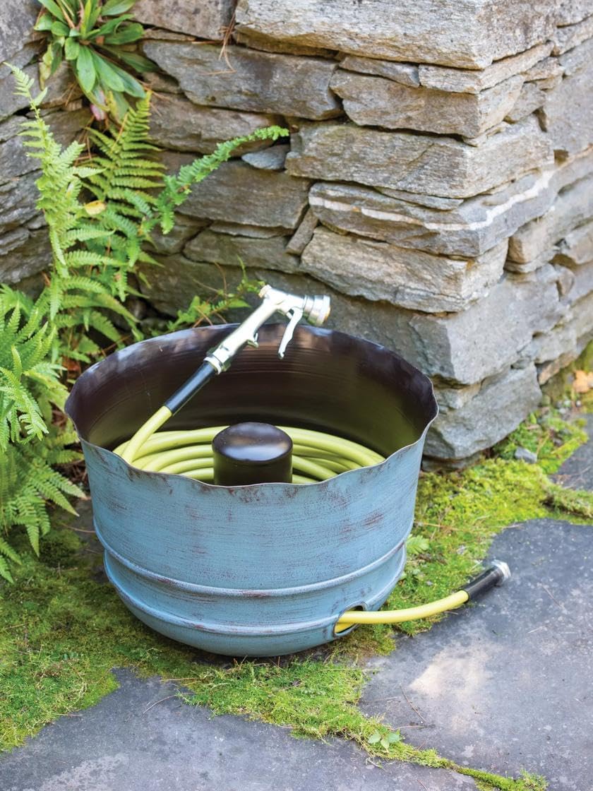 Amazon.com: LifeSmart Decorative Garden Hose Storage Holder Pot with ...