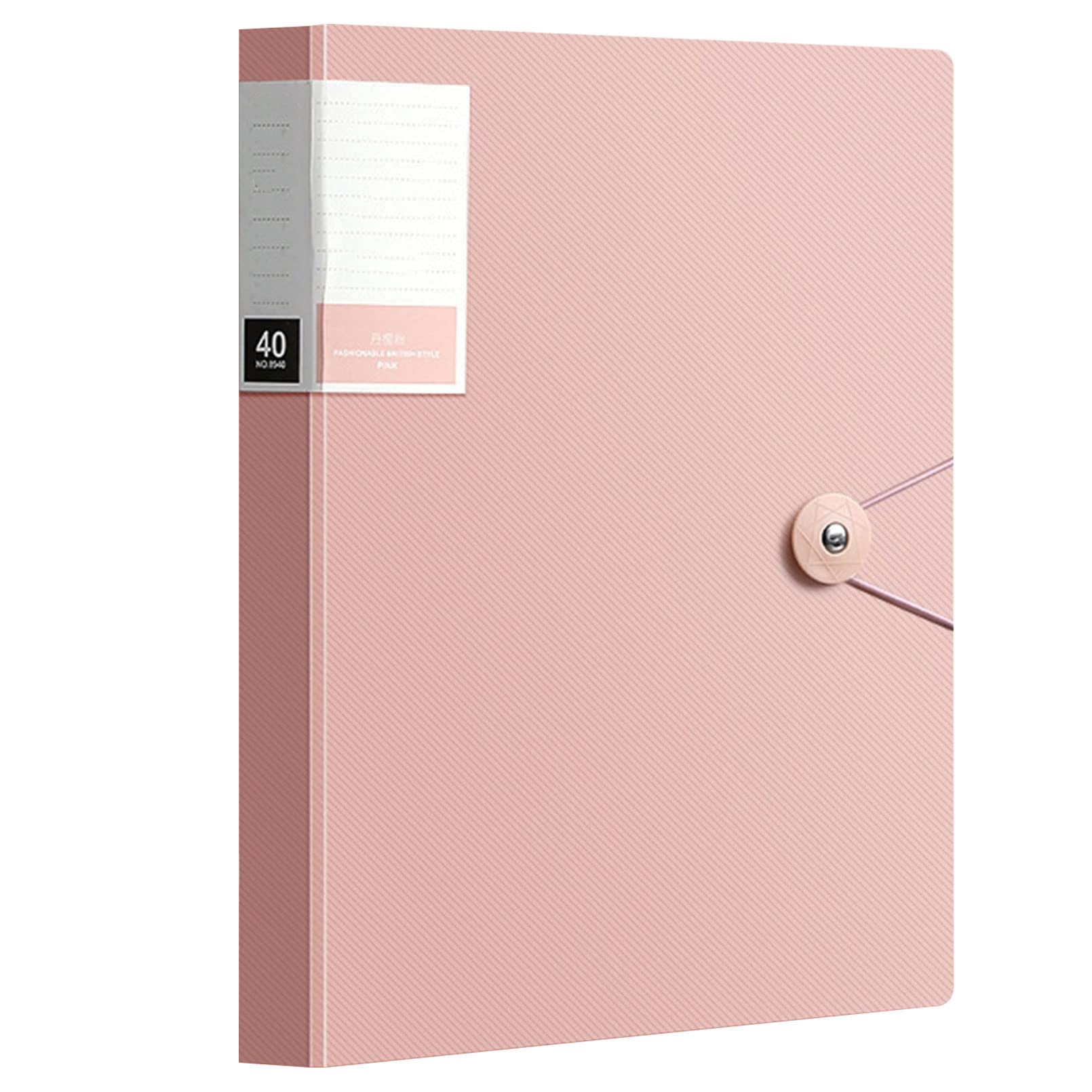 Binder with Plastic Sleeves 40/60/80 Pocket Bound Sheet Protector ...