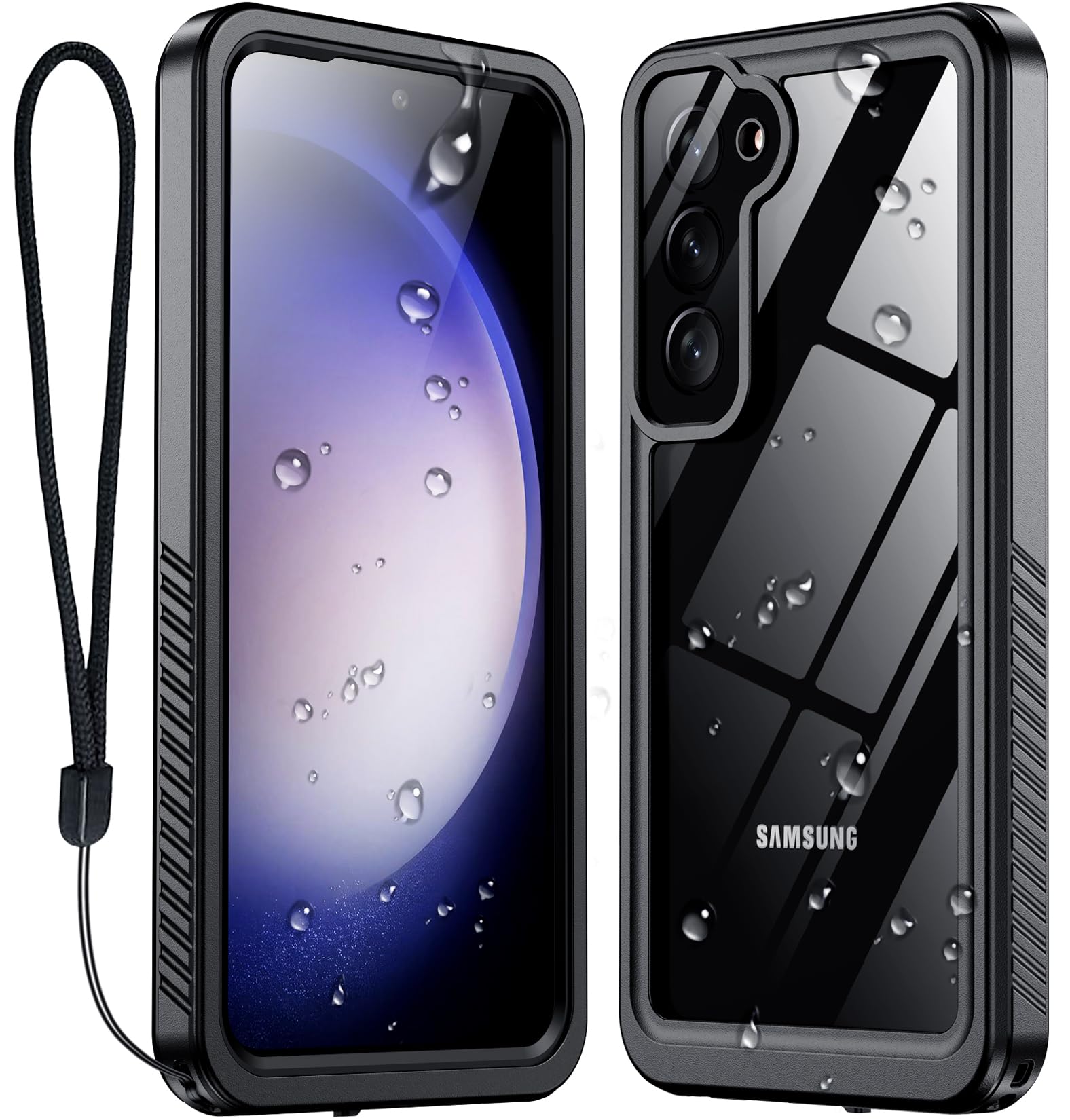 Amazon.com: SPIDERCASE for Samsung Galaxy S23 Case Waterproof,Built-in [ Screen + Camera Lens ...