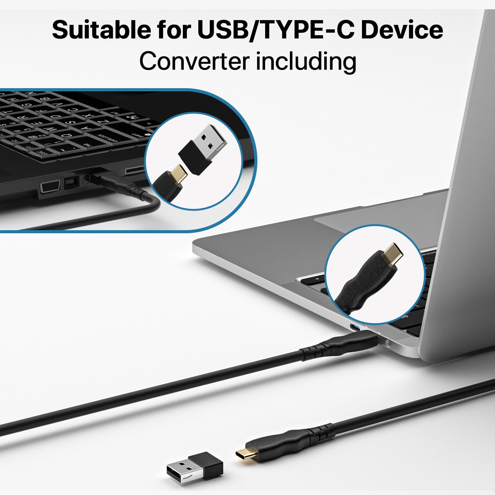 Snapklik.com : NUOSIYA MIDI Cable,MIDI To Type-C Interface Cable 4.5FT ...