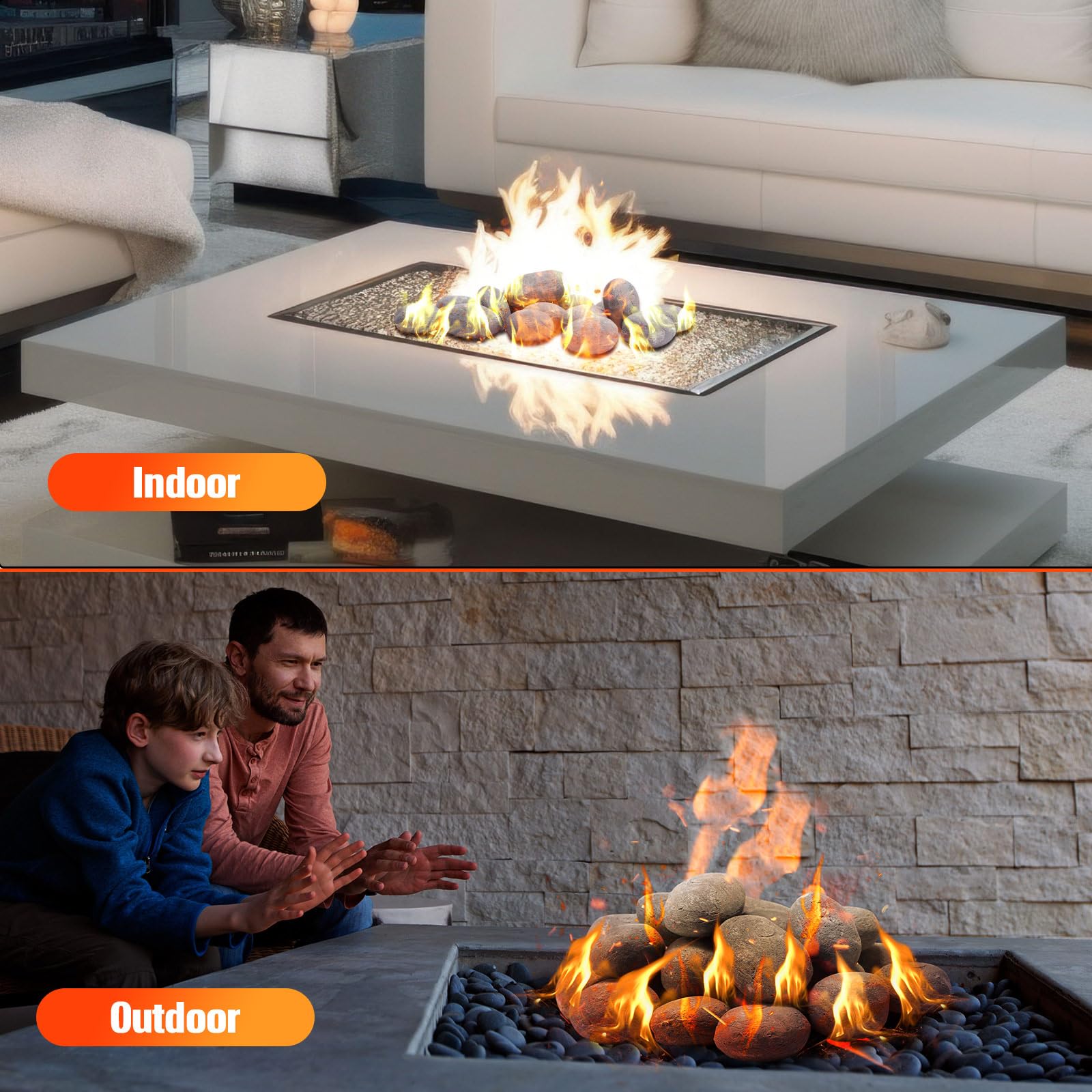 Fire Pit Pebbles Round Fieldstone Fire Pit Kit Rosetta Belvedere