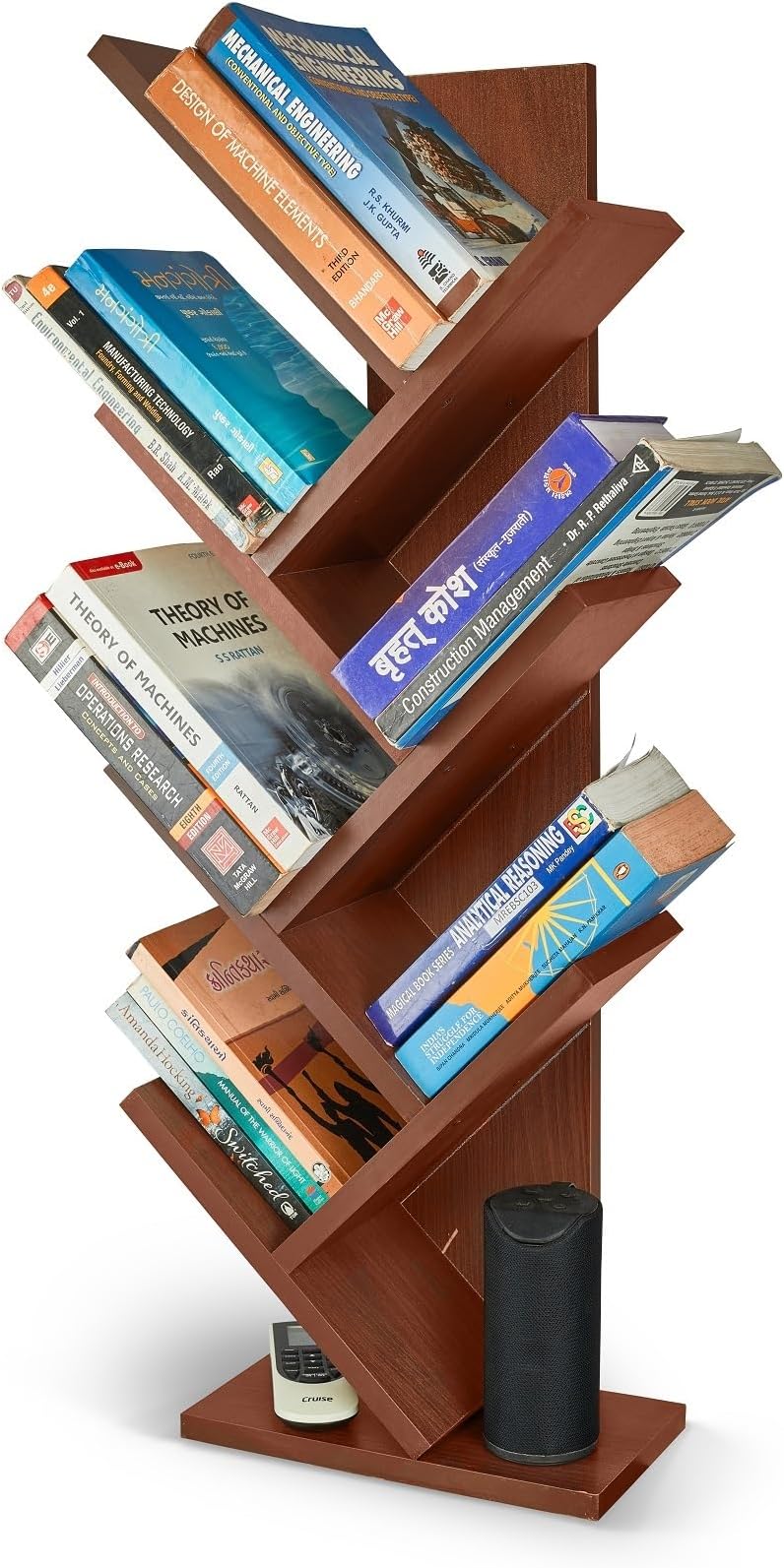 Tinbell® Wooden Bookcase for Home, Office and Library, Engineering Wood ...