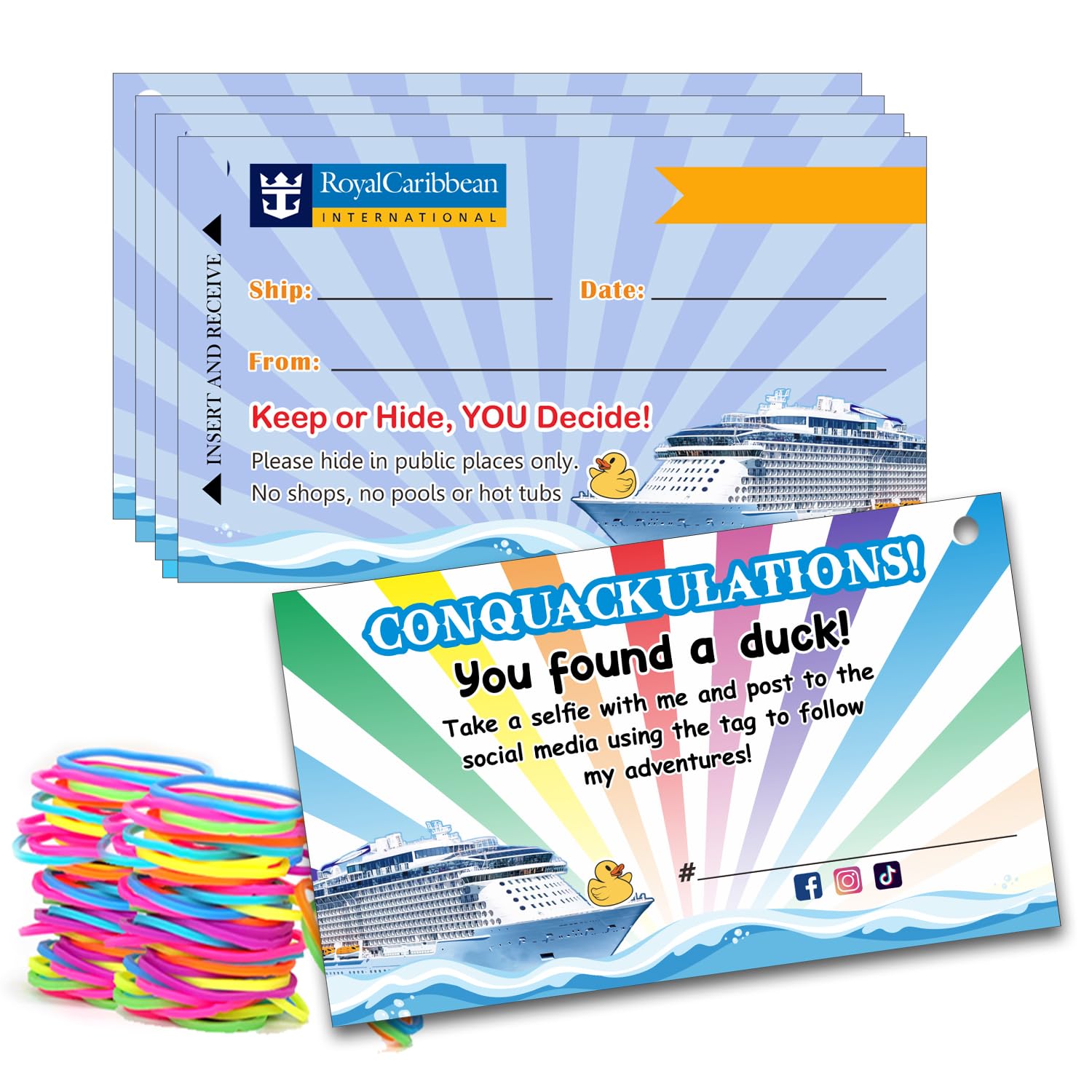 Cruising Duck Tags, Rubber Duck Tags, Royal Caribbean Cruising Line ...