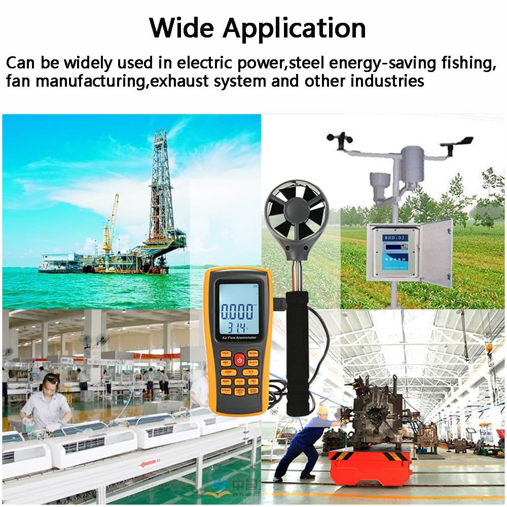 Snapklik.com : Digital Anemometer Vane Anemometer Handheld Wind Speed ...