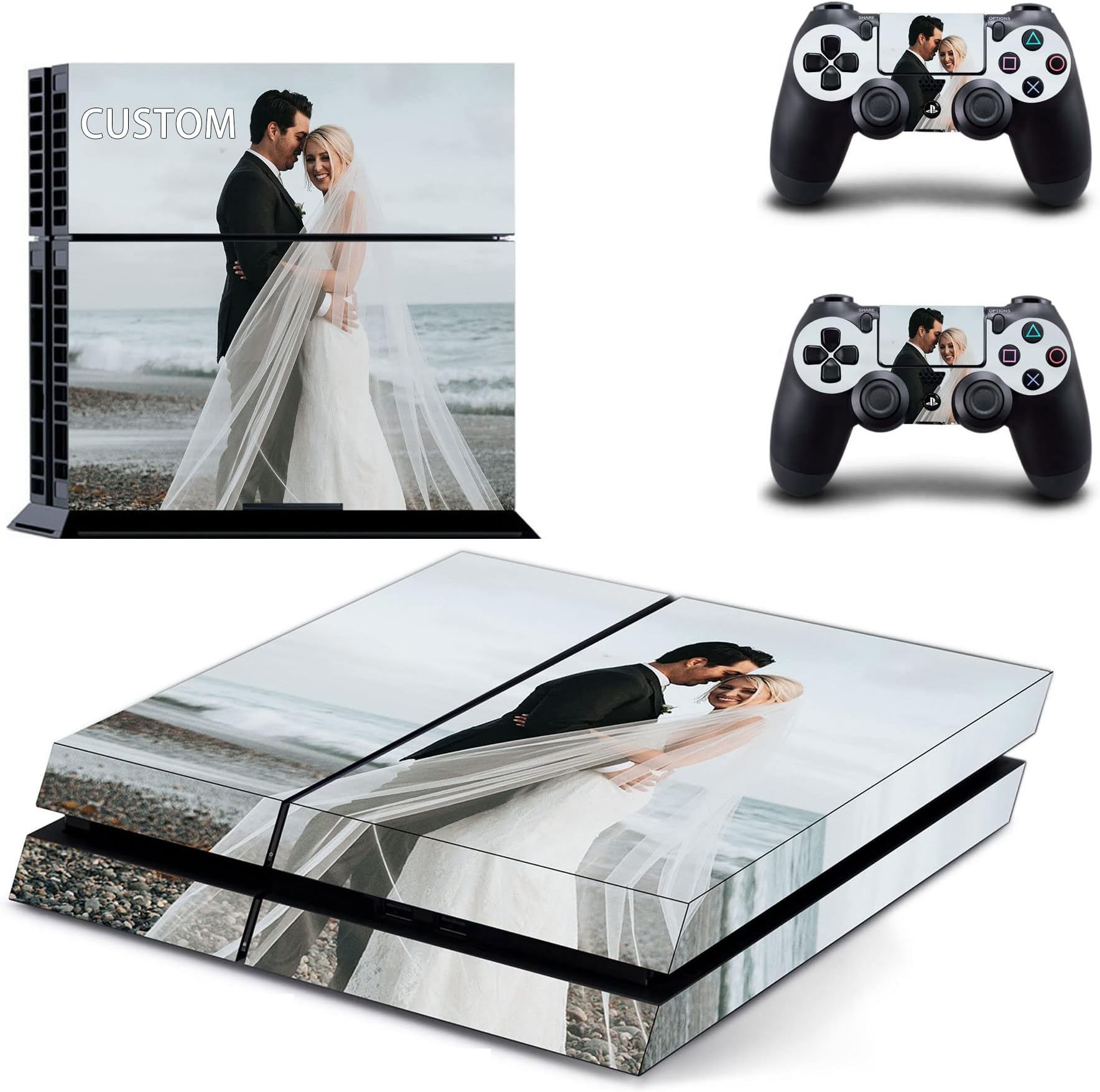 Amazon.com: Custom Vinyl Skin Sticker Decal Cover for PS4 Playstation ...