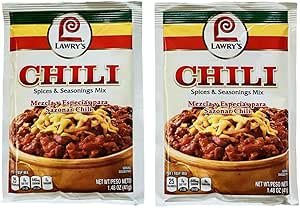 Amazon | LAWRY'S（ロウリーズ）シーズニングミックス 本場の輸入調味料 アメリカ産 (チリシーズニングミックス41g×2袋セット) | ノーブランド品 | スパイス・ハーブ 通販